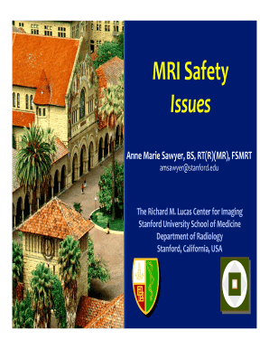 Fillable Online fda MRI Safety Issues - fda Fax Email Print - pdfFiller