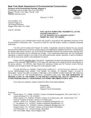 Fillable Online dec ny Modified Solid Waste Management Permit ...