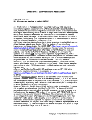 Fillable Online Category 2-Comprehensive Assessment - QIES Technical ...