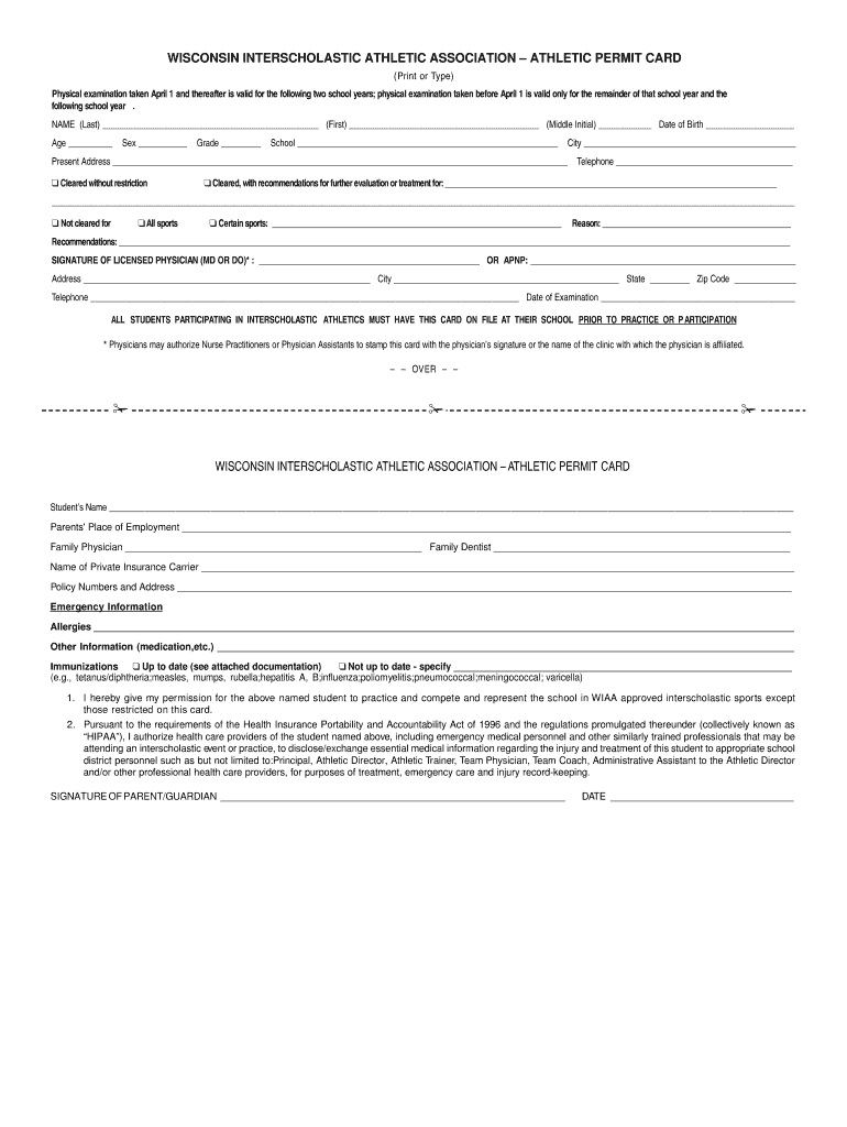 Fillable Online Physical Card Fax Email Print - pdfFiller