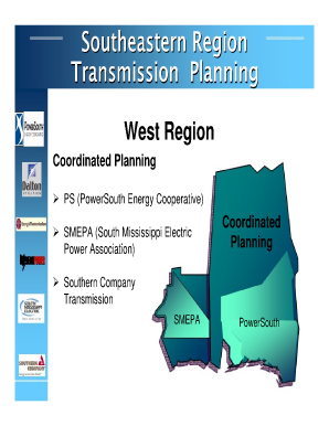 Fillable Online Southeastern Region Transmission Planning Fax Email ...