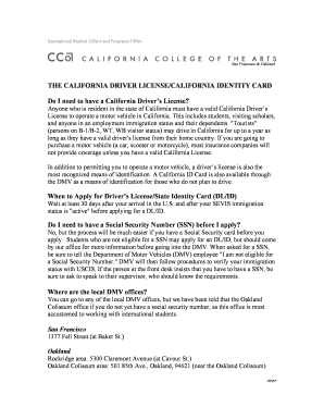Fillable Online cca THE CALIFORNIA DRIVER LICENSE/CALIFORNIA IDENTITY ...