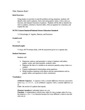 Fillable Online nsa Title: Patterns Rule Fax Email Print - pdfFiller