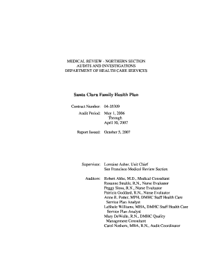 Fillable Online dmhc ca Compliance audit findings - dmhc ca Fax Email ...