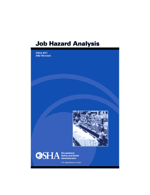 Fillable Online osha Job Hazard Analysis - OSHA - osha Fax Email Print ...