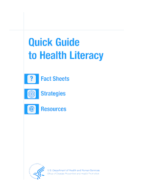Fillable Online health Quick Guide to Health Literacy - health Fax ...