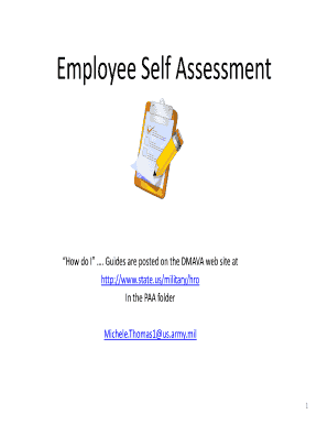 Fillable Online nj Employee Self Assessment - Presentation - nj Fax ...