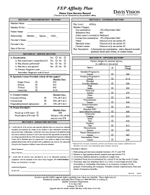 Fillable Online FEP Affinity Plan Fax Email Print - pdfFiller