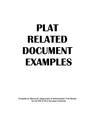 Fillable Online Examples of Plat Related Documents Fax Email Print ...