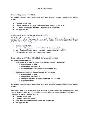 Fillable Online site utah MVR Fact Sheet Requesting your own MVR ...