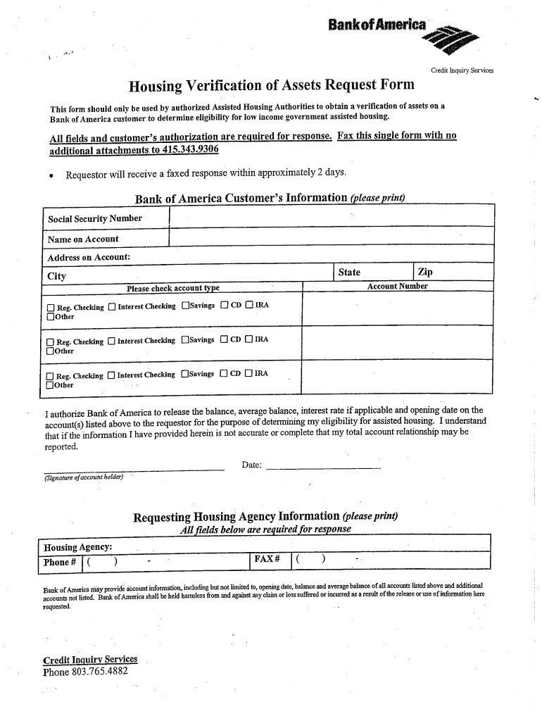 Bank Of America Vod Fill Out Sign Online DocHub