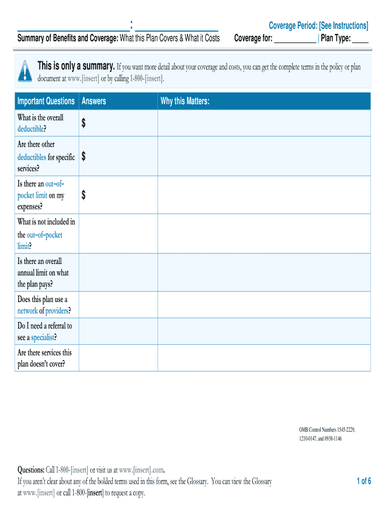Summary Coverage Fill Out Sign Online DocHub