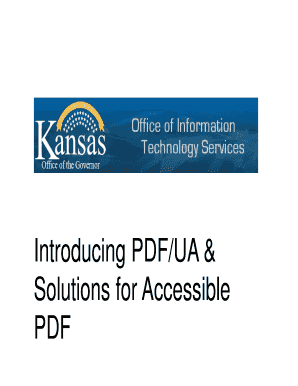 Fillable Online Introducing PDF/UA & Solutions for Accessible PDF Fax ...