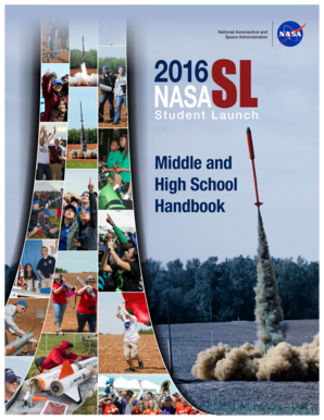 Fillable Online nasa 2016 NASA SLI Middle and High School Handbook ...
