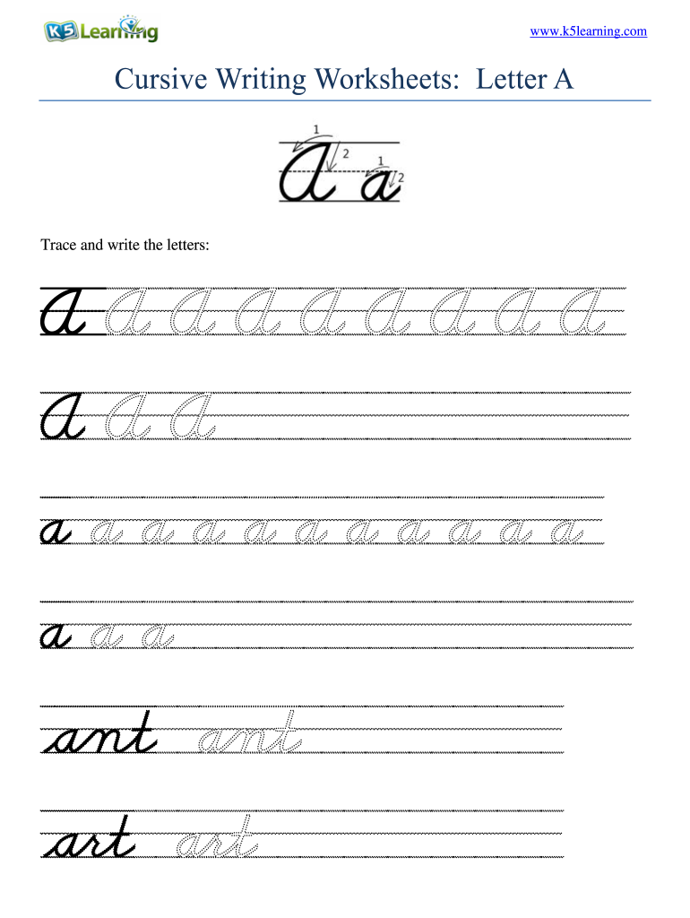 Cursive Writing Worksheets Pdf Download Fill Online Printable 