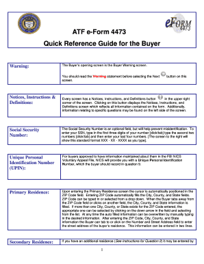 188 Printable ATF Form 4473 Templates - Fillable Samples in PDF, Word ...