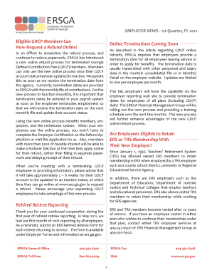 Fillable Online ers ga Plan Guide - Employees' Retirement System of ...