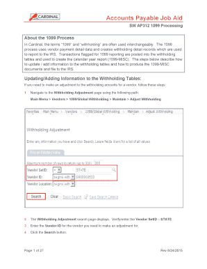 Fillable Online 1099 Process Accounts Payable Fax Email Print - pdfFiller