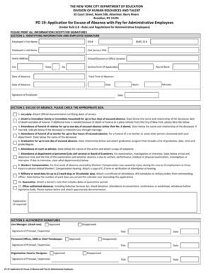 Pd 19 Form - Fill Online, Printable, Fillable, Blank | pdfFiller