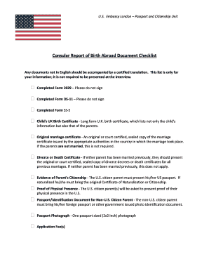 Fillable Online photos state Consular Report of Birth Abroad Document ...