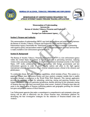 Fillable Online state MEMORANDUM OF UNDERSTANDING REGARDING THE Fax ...