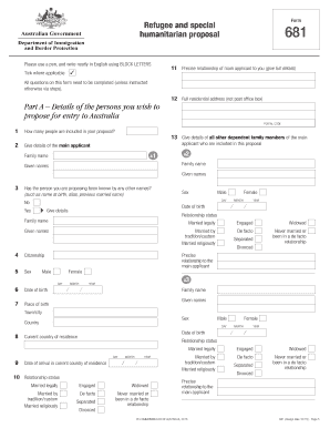 Fillable Online Refugee and special Fax Email Print - pdfFiller