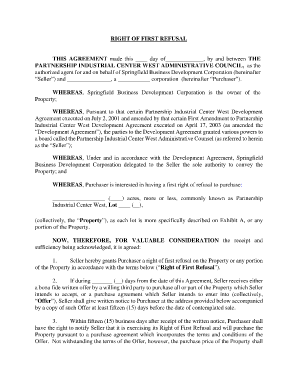 Wisconsin Right Of First Refusal - Fill Online, Printable, Fillable ...