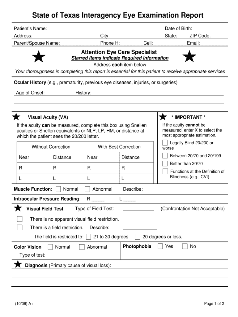 Eye Test Report Pdf Fill Out Sign Online DocHub