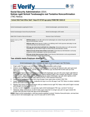 Fillable Online uscis SAMPLE SSA TNC NOTICE-CAR Fax Email Print - pdfFiller