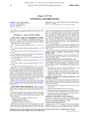 Fillable Online docs legis wisconsin Chapter ATCP 118 - docs legis wisconsin Fax Email Print ...