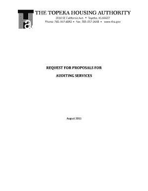 Fillable Online Notice of the Request for Proposals Fax Email Print ...