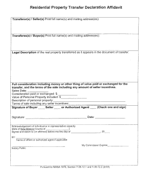 Fillable Online Transferor(s) l Selier(s) Fax Email Print - pdfFiller