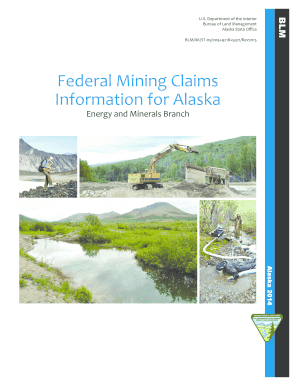 Fillable Online blm Federal Mining Claims Information for Alaska Fax ...