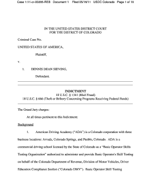 Fillable Online justice Copy of the indictment Fax Email Print - pdfFiller