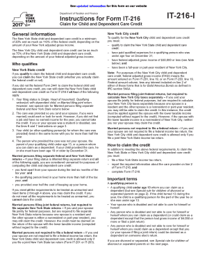 Fillable Online tax ny Fillable Form IT-216-I:2015:Instructions for ...