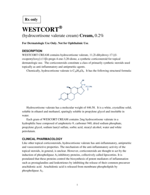 Fillable Online accessdata fda (hydrocortisone valerate cream) Cream, 0 ...