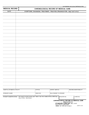 1997 Form GSA SF 600 Fill Online, Printable, Fillable, Blank - PDFfiller