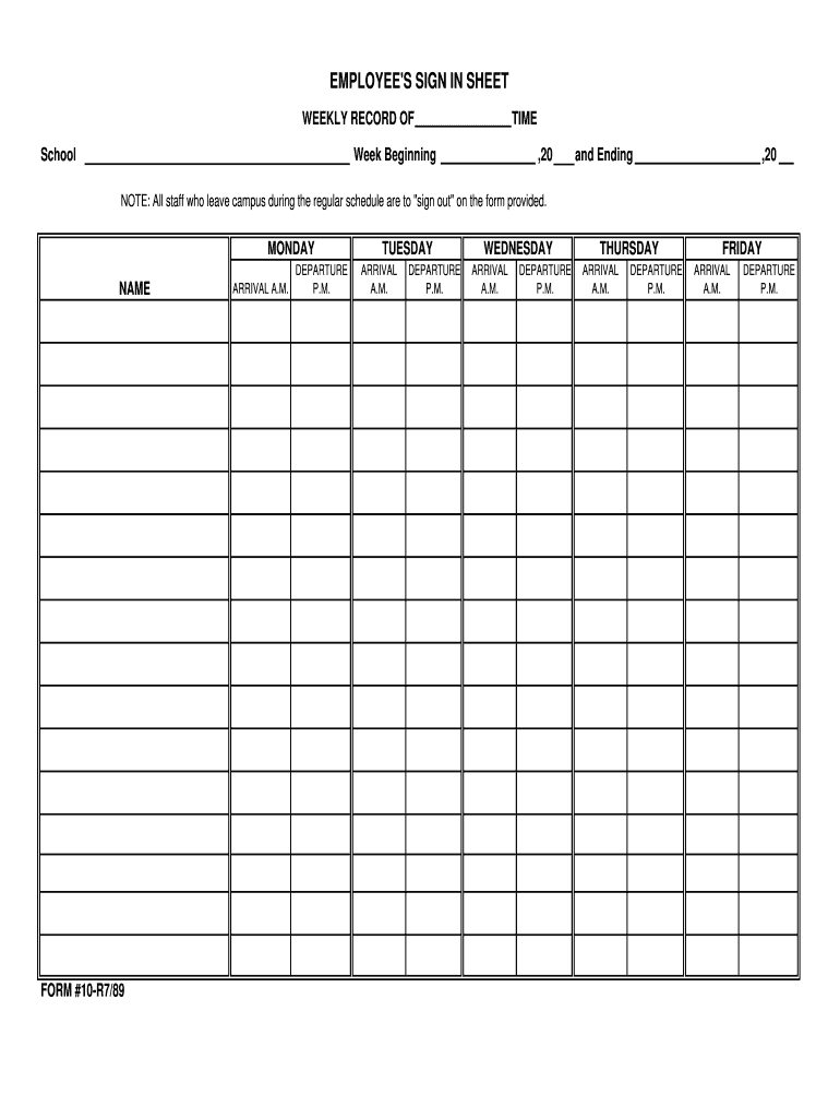 Fillable Online Employee Sheet Fax Email Print - pdfFiller