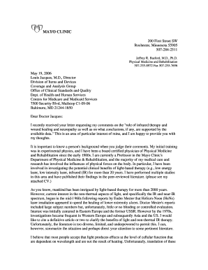 Fillable Online cms MAYO CLINIC Fax Email Print - pdfFiller