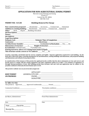 Fillable Online Non Ag Building Permit Fax Email Print - pdfFiller