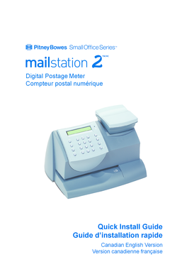 Fillable Online mailstation/mailstation2 Install Guide - Pitney Bowes ...