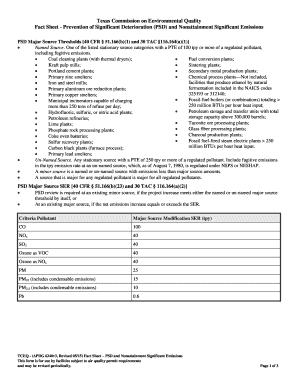 Fillable Online tceq texas TCEQ-Fact Sheet - PSD and Nonattainment ...