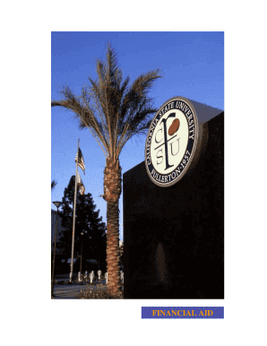 Fillable Online fullerton FINANCIAL AID - California State University, Fullerton - fullerton Fax ...