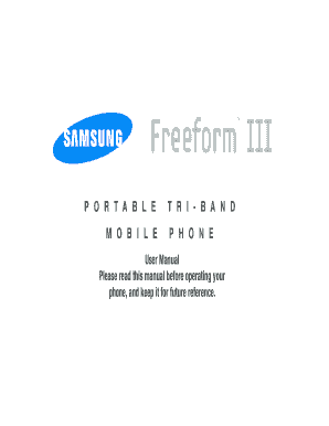 Fillable Online Samsung Freeform III - MetroPCS Fax Email Print - pdfFiller