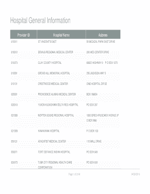 Fillable Online data medicare Hospital General Information - data ...