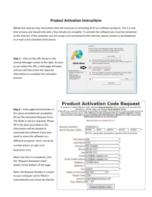 Fillable Online Product Activation Instructions Fax Email Print - pdfFiller