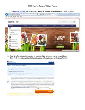 Fillable Online colorado USPS Proof of Change of Address Process 1. Go ...