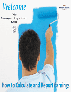 Fillable Online twc texas Tutorial How to Calculate and Report Earnings ...