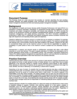 Fillable Online hhs Capacity Planning EPLC Practices Guide - hhs Fax ...