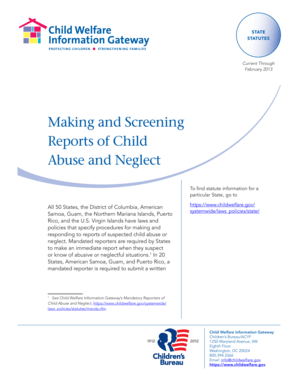 Fillable Online childwelfare Making and Screening Reports of Child ...